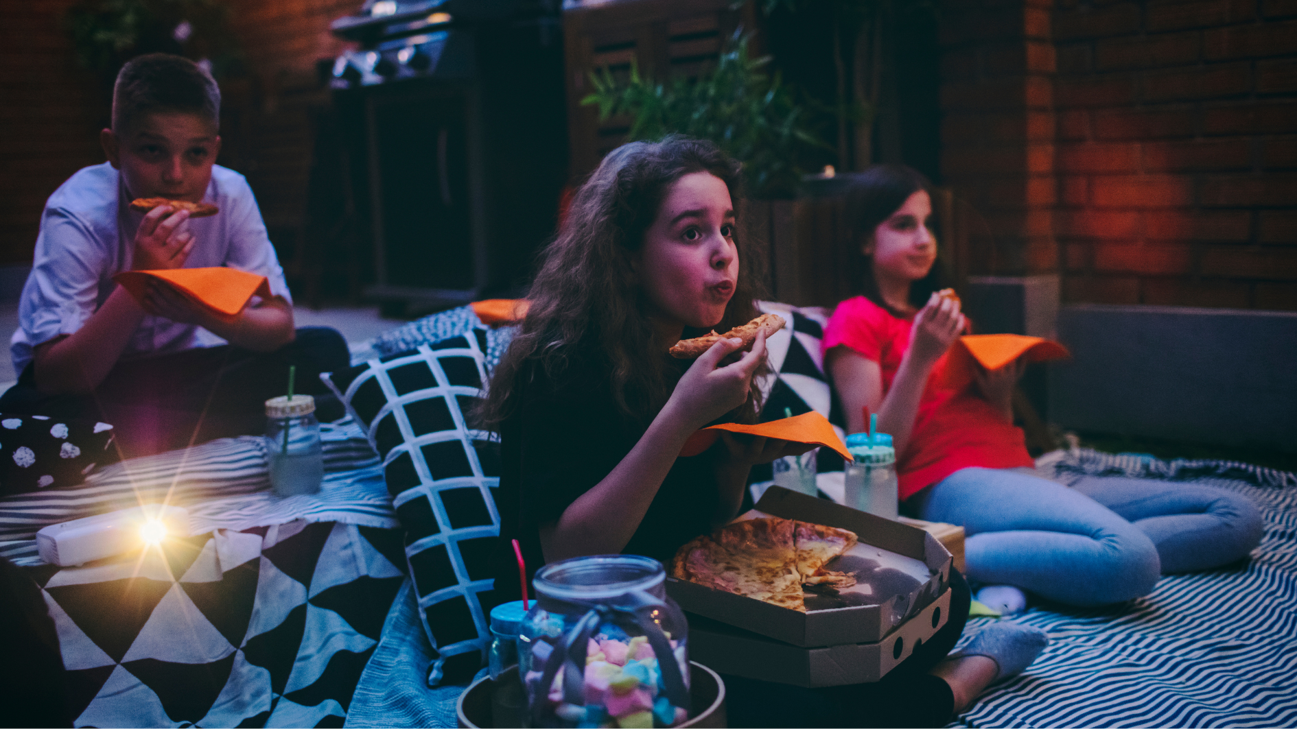 Popcorn & Pillows: How To Host A Backyard Movie Night The Whole Block ...